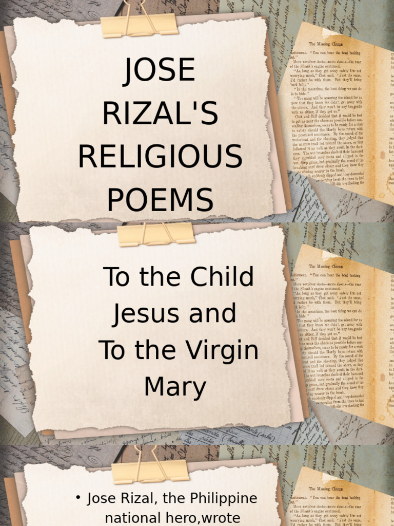 Jose Rizal Religious Poem | PDF