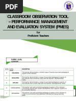 COT Rubric Teacher VI Applicant | PDF | Teachers | Learning