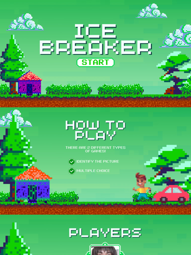 Green and White Retro Pixel Game Night Presentation | PDF