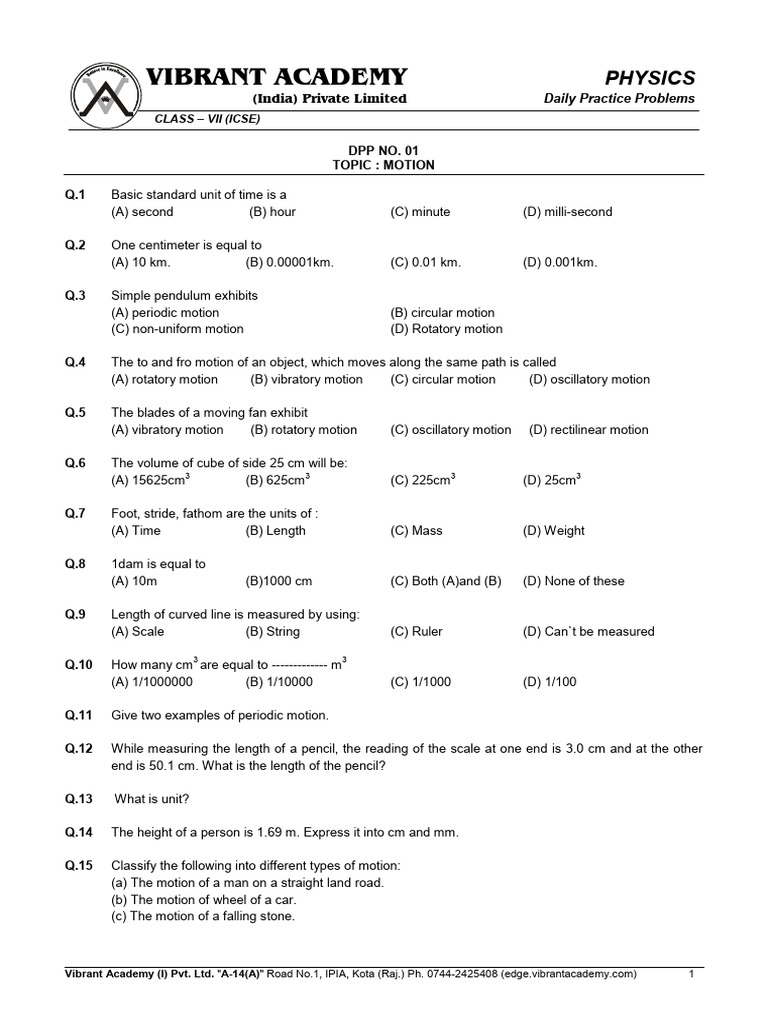 7th Icse Science and Math DPP | PDF | Ion | Gases