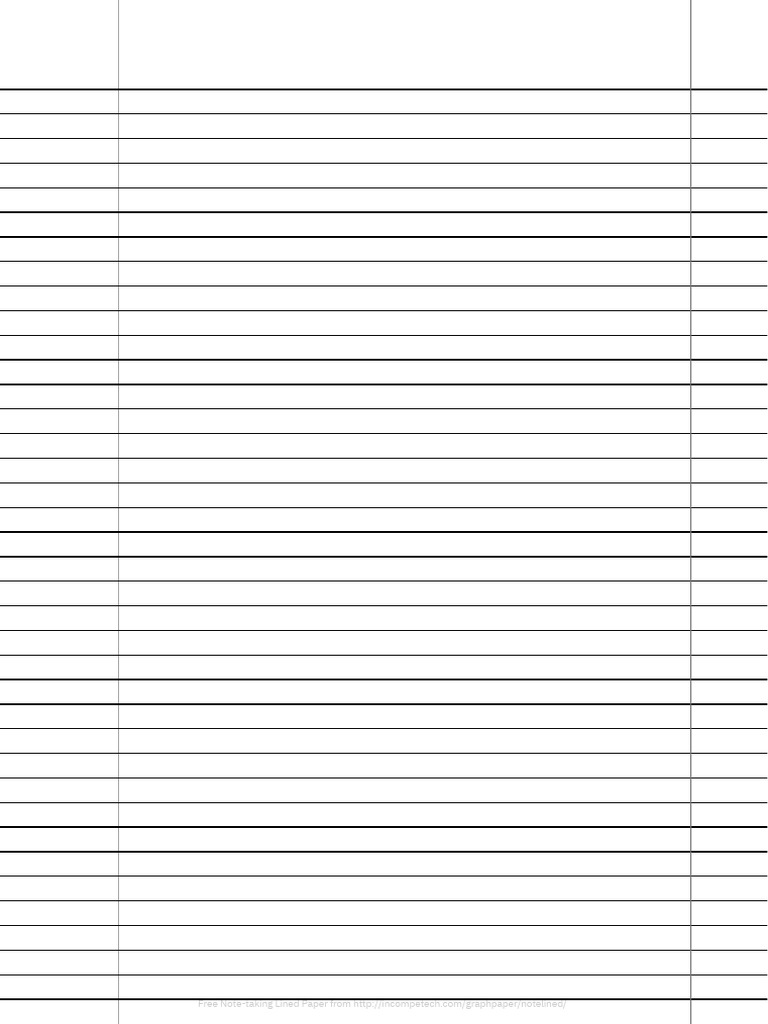 Blank College Ruled Paper PDF | PDF