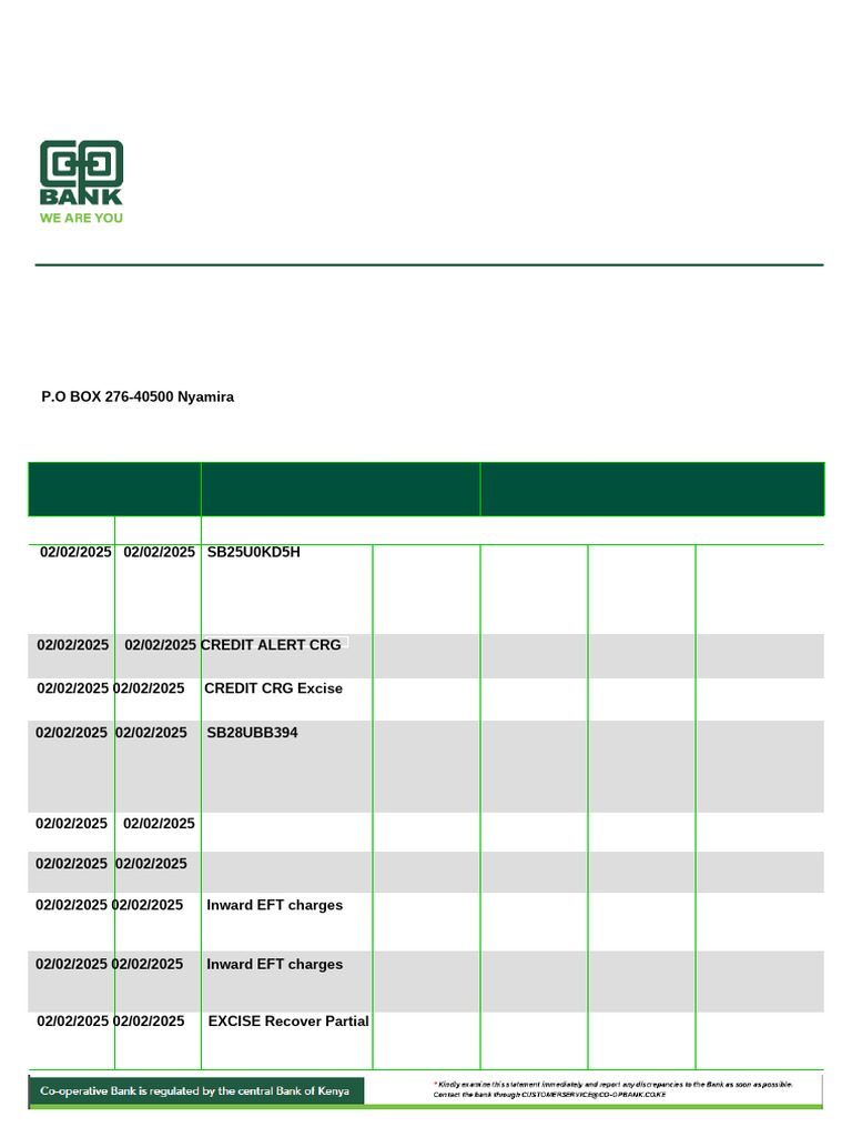 Pokari Coop Bank Statement | PDF | Credit Card | Transaction Account