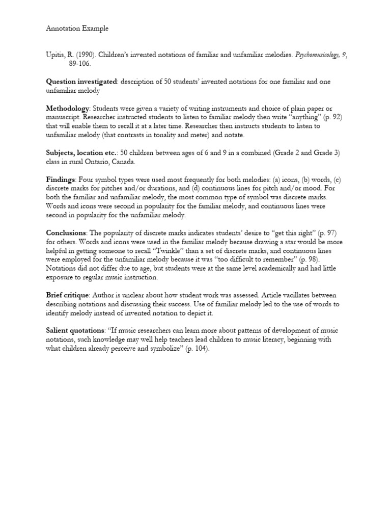 Annotations of Literature Review | PDF