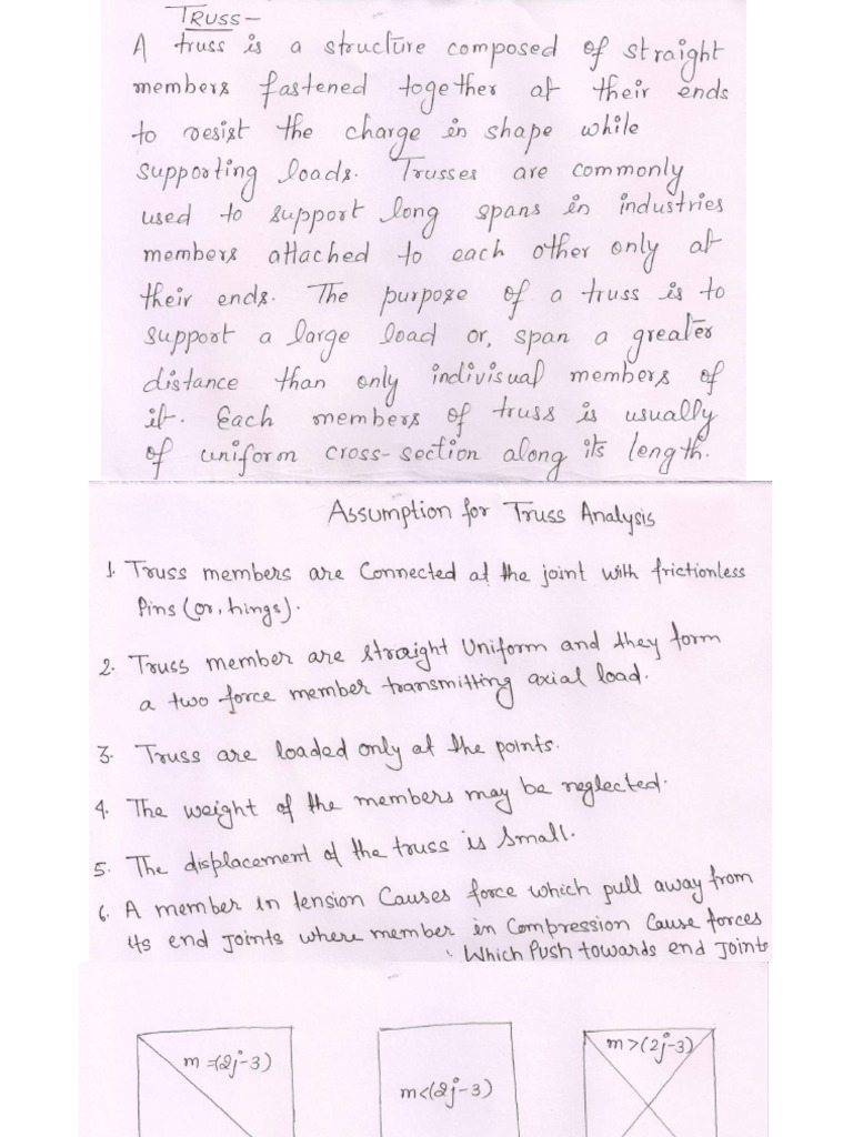 Truss Notes | PDF