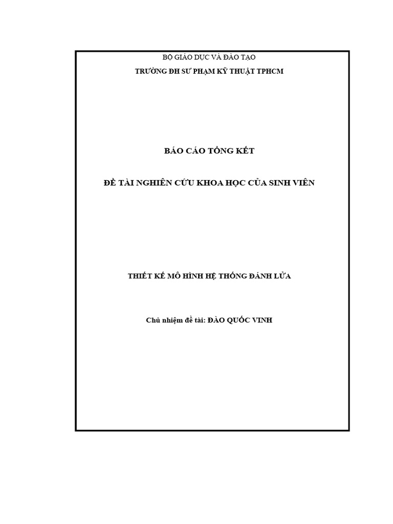 thiet-ke-mo-hinh-he-thong-danh-lua-bao-cao-tong-ket-de-tai-nghien-cuu-135243 | PDF