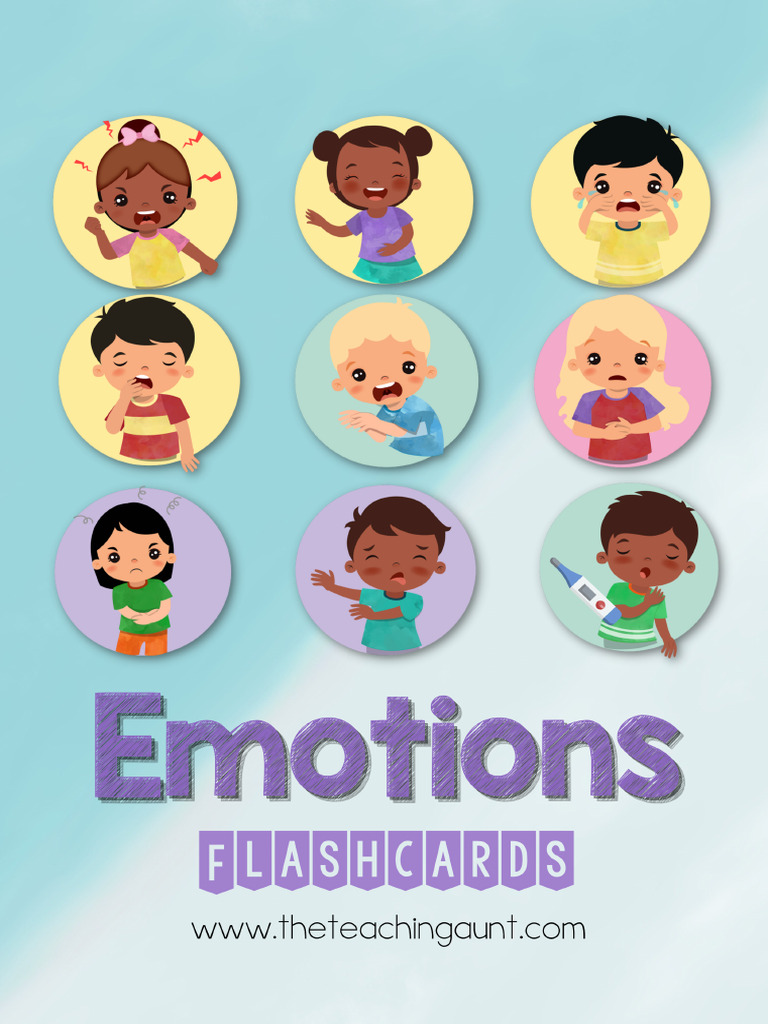 Emotions Flashcards A4 | PDF