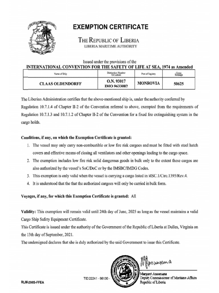 6.b Exemption Certificate | PDF