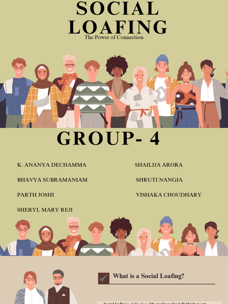 Social Loafing - Section B | PDF | Group Cohesiveness | Motivation