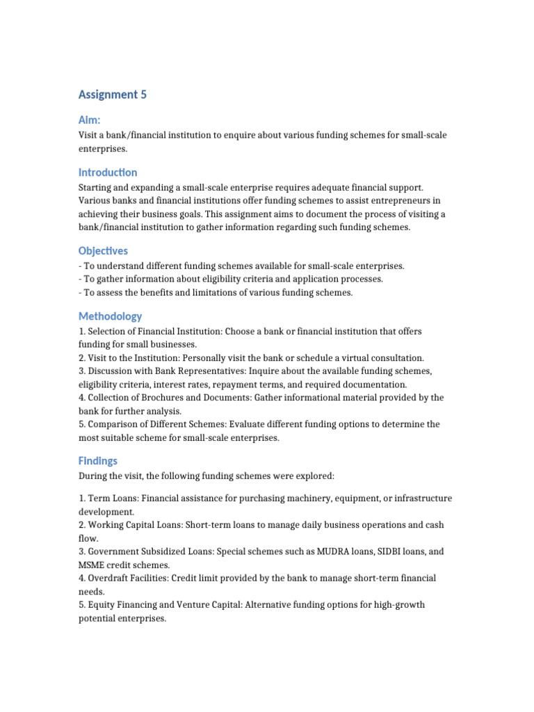 Assignment 5 | PDF | Banks | Loans