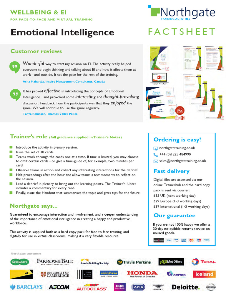 Emotional Intelligence Factsheet P2 | PDF