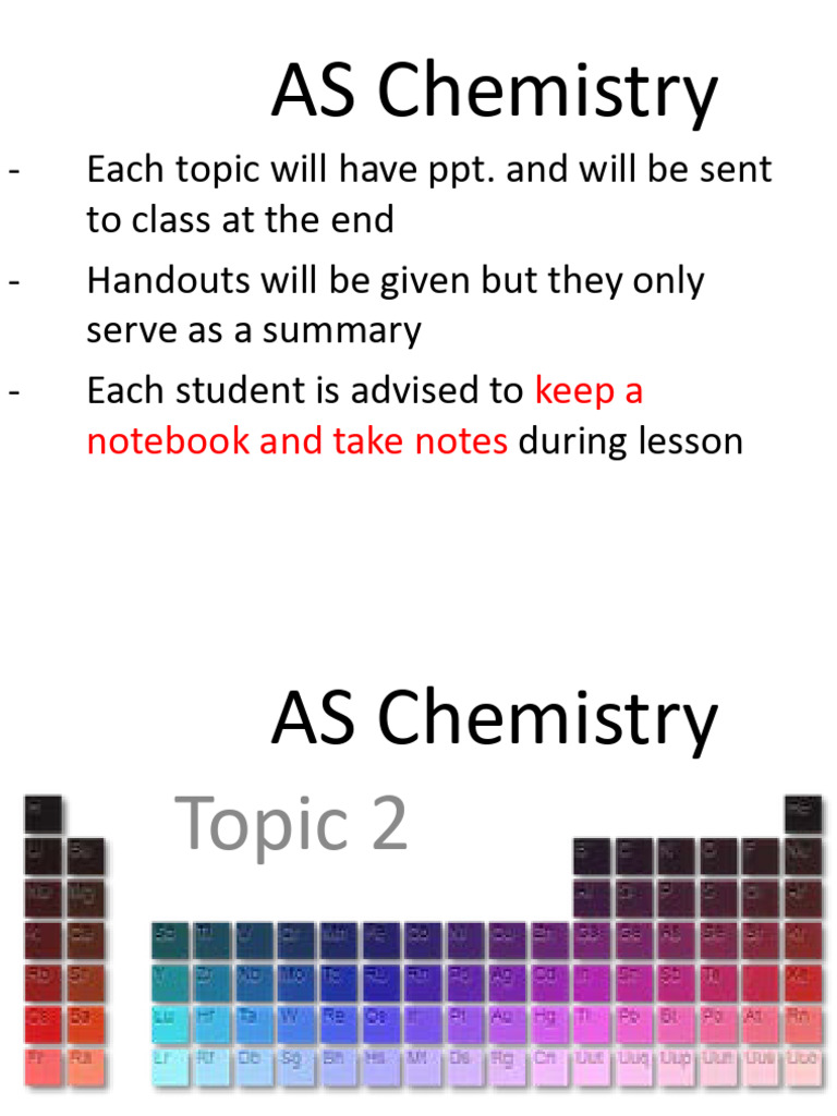 Topic 2 Atomic Structure | PDF | Electron Configuration | Ion