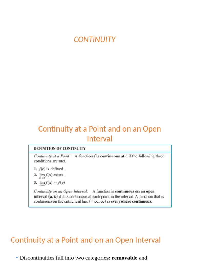 CONTINUITY | PDF