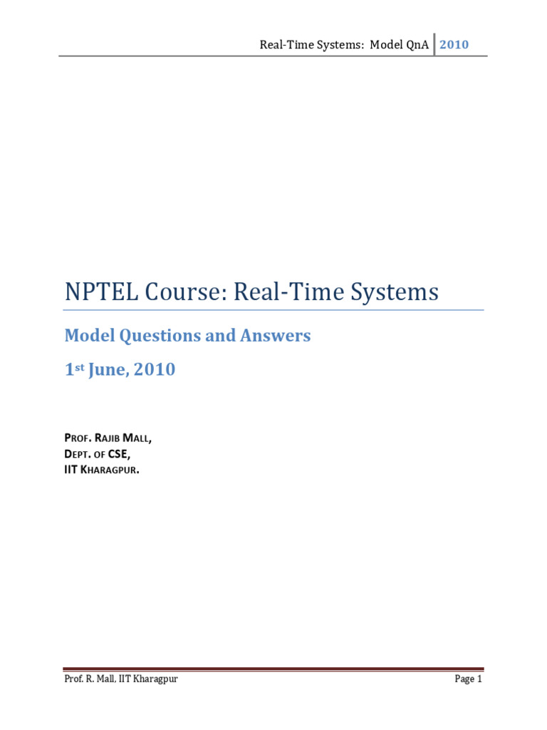 Questions and Answers | PDF | Scheduling (Computing) | System