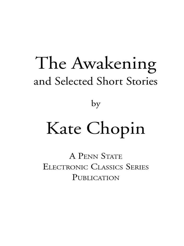 Awakening6x9 p65 | PDF | The Awakening (Chopin Novel)