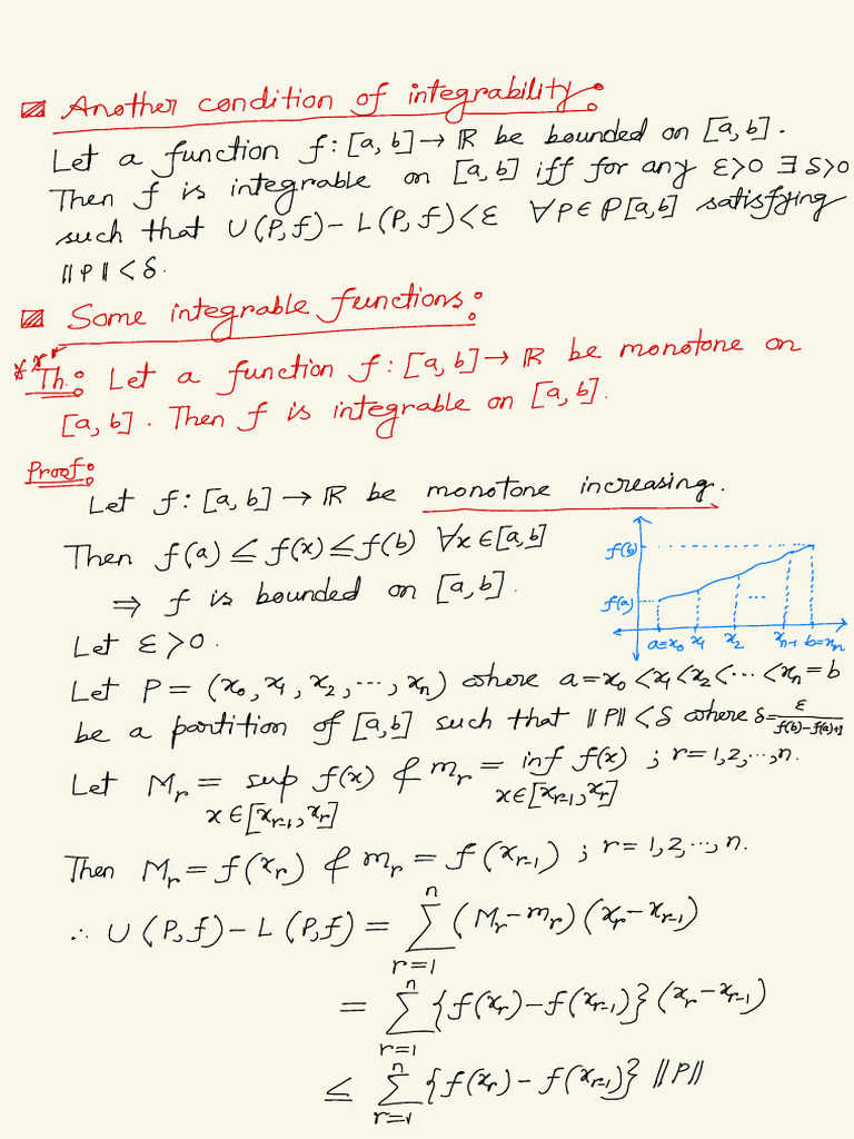 Riemann Integral(2!3!2025) | PDF | Mathematical Analysis | Calculus