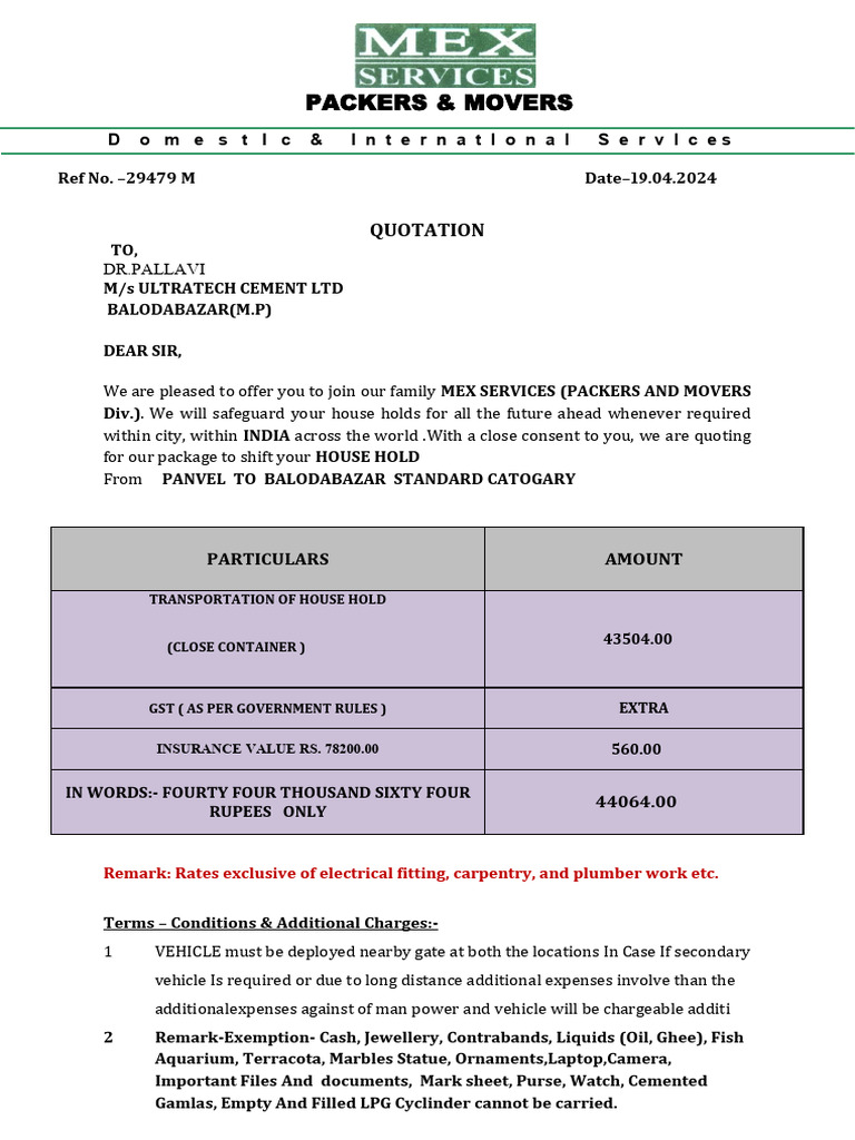 DR - Pallavi Final Offer Utcl@ | PDF