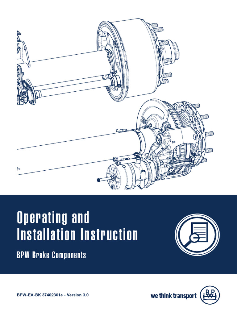 Operation and Installation Instruction-Brake Components-BPW-en ...