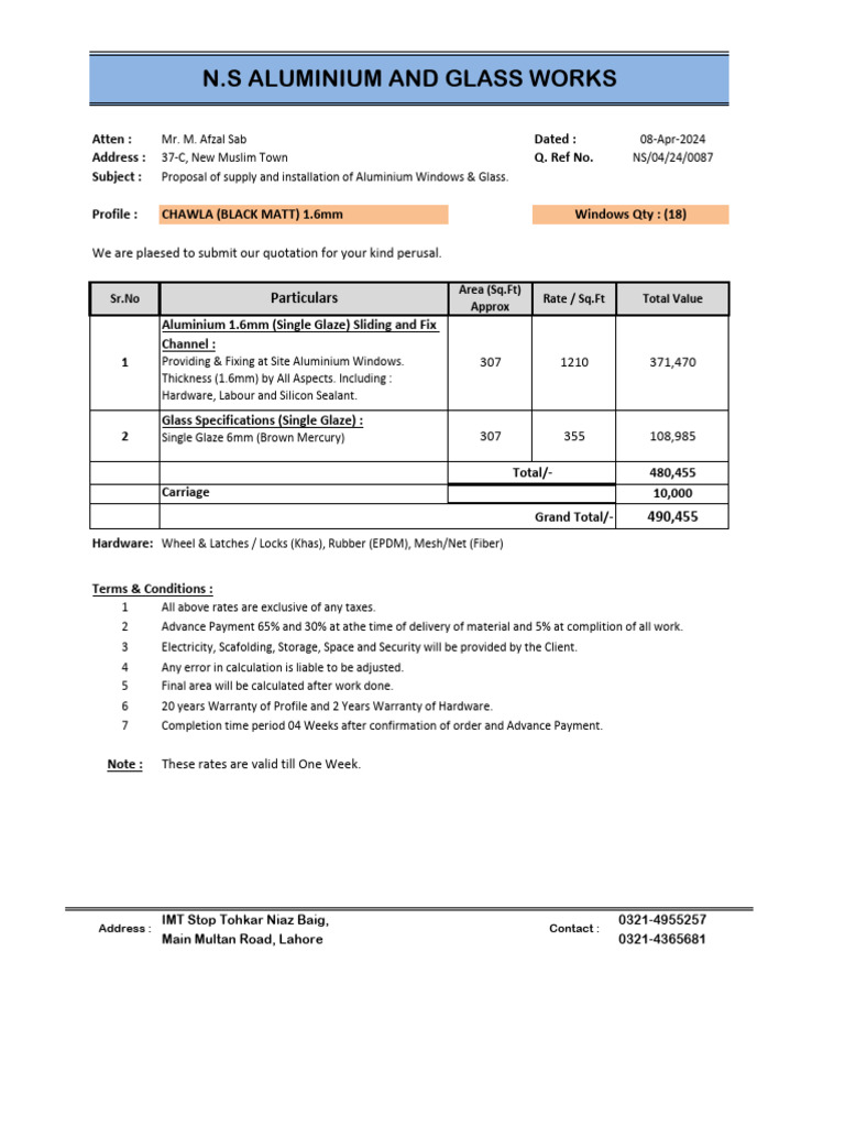 Afzal Sab, New Muslim Town | PDF | Materials