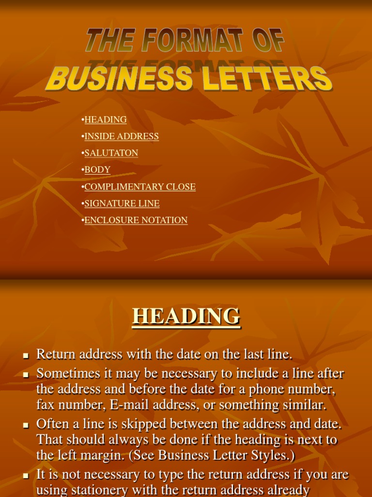 Business Letter Formatting Guide | PDF | Semiotics | Linguistics