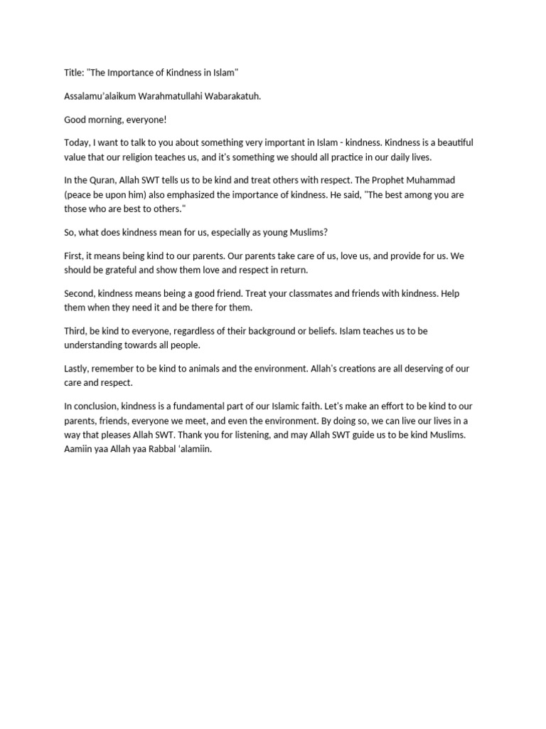 English Speech | PDF