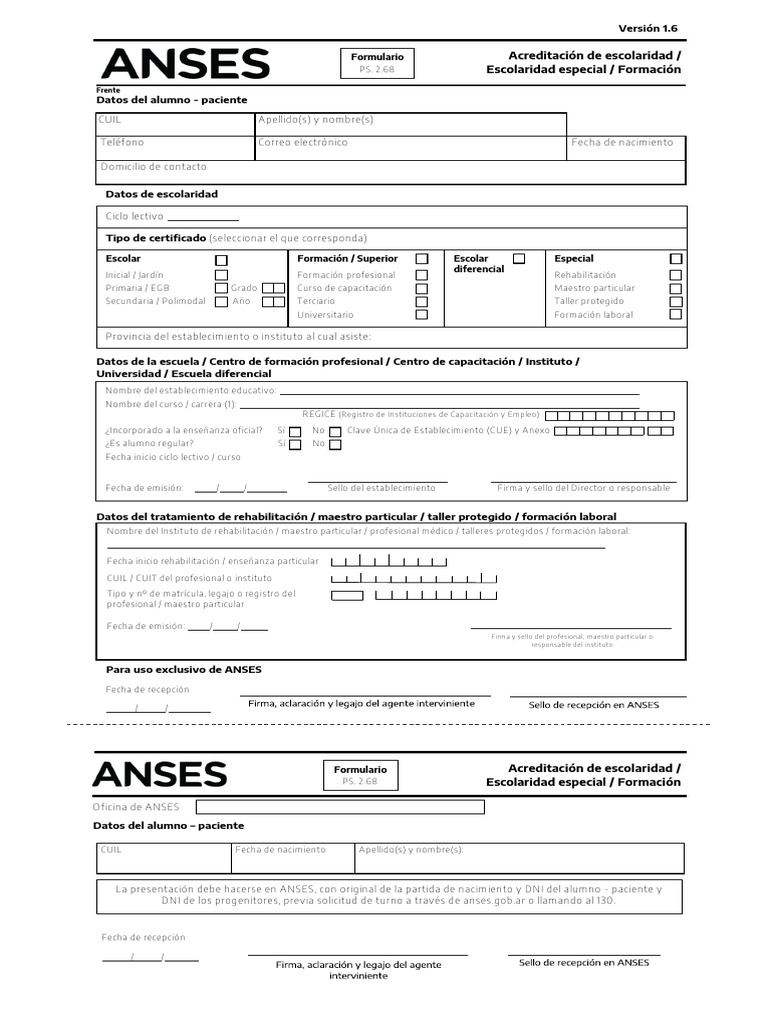 PS 268 Acreditacion Escolaridad | PDF | Educación Secundaria | Escuelas