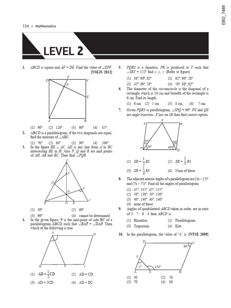 Quadrilaterals: Properties and Formulas | PDF | Euclidean Plane ...