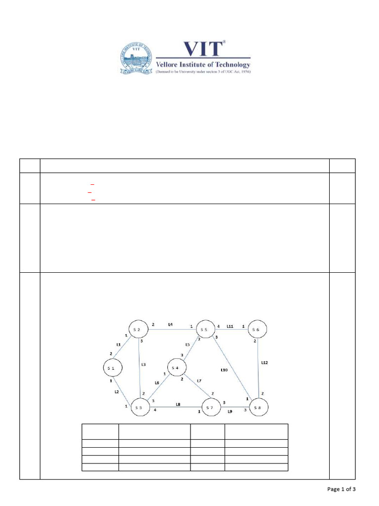 WINSEM2023-24_BECE401L_TH_VL2023240500643_CAT-1-QP-_-KEY | PDF | Computer Network | Network Switch