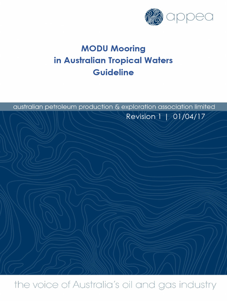 MODU Mooring Guideline April 2017 Revision | PDF | Risk | Risk Management
