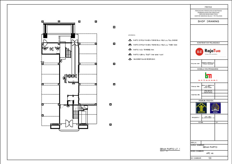 DENAH PARTISI LT.1-1 | PDF