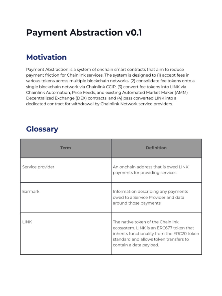 Payment Abstraction v0.1 | PDF | Computer Programming | Computing