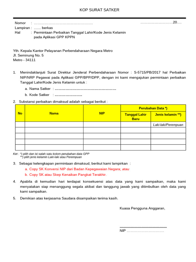 PERUBAHAN-TGL_LAHIR-JENKEL | PDF