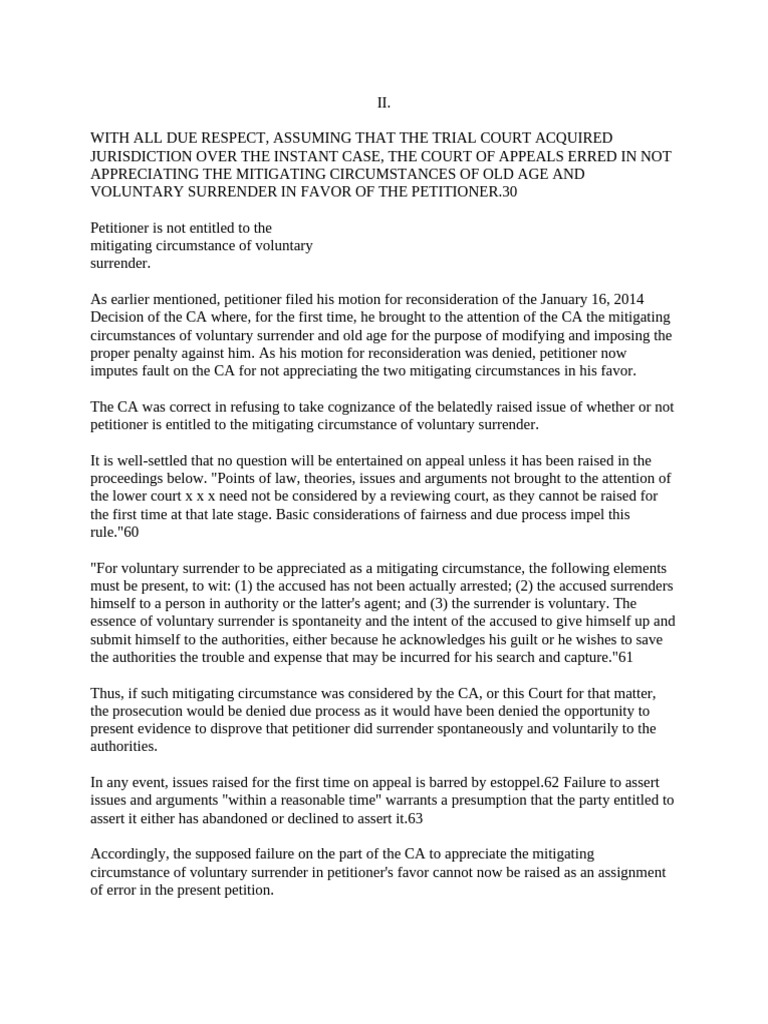 Voluntary Surrender. - Alpargatas Vs Kentex Manufacturing | PDF | Theft ...