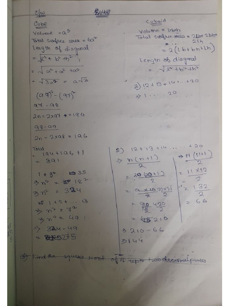 Maths (L04) Exponents, Cube and Cube Roots E1 8 ICSS | PDF