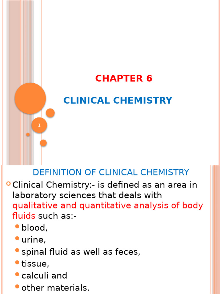 CHAPTER 6 Clinical Chemistry | PDF | Alanine Transaminase | Creatinine