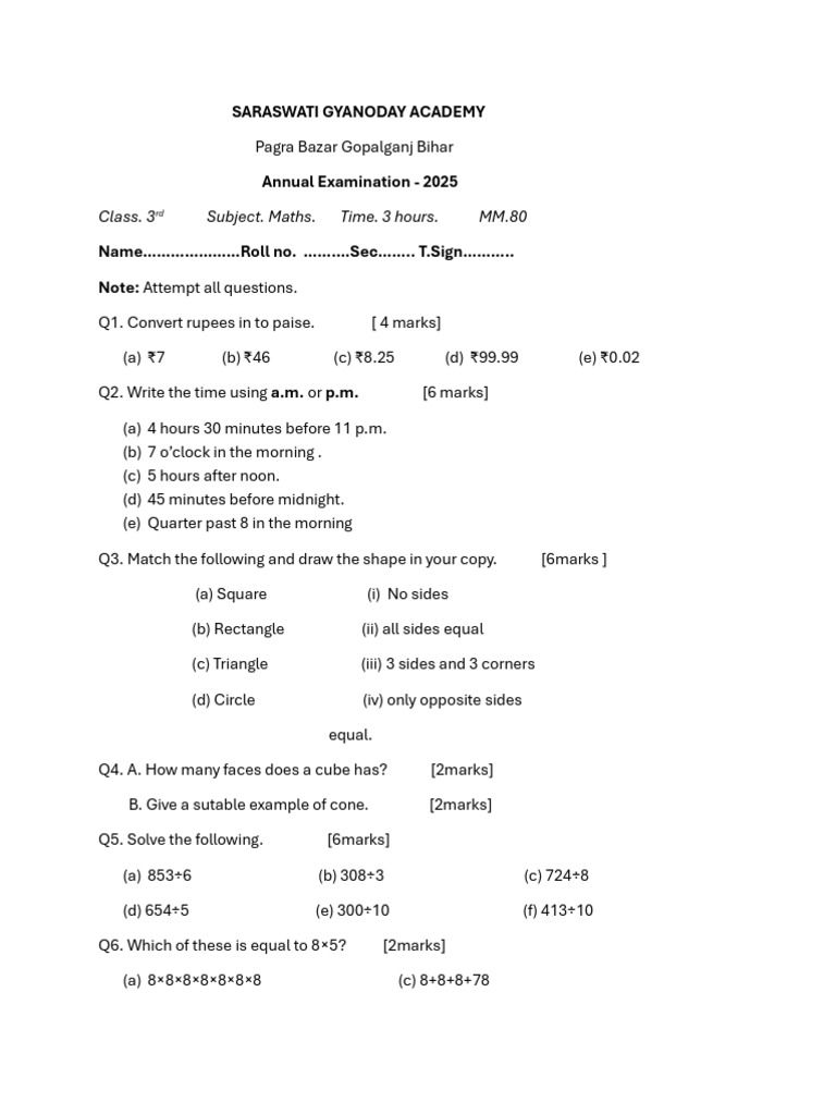 Maths 3rd 1 Pdf Elementary Geometry Euclidean Geometry