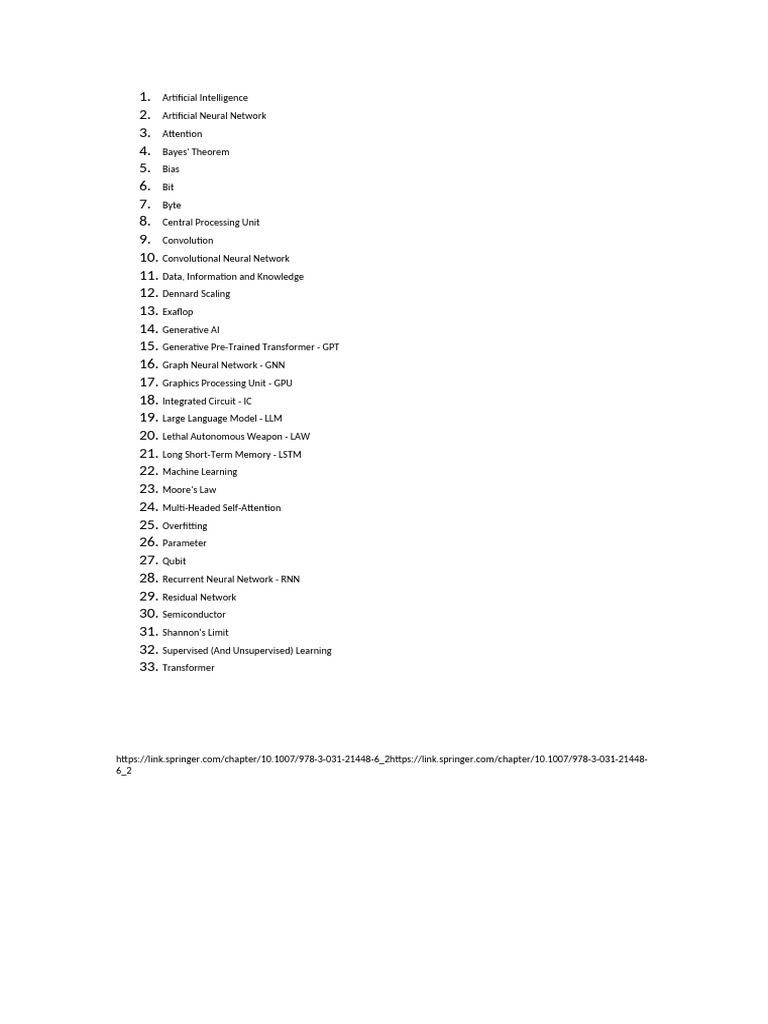 glossary check list | PDF