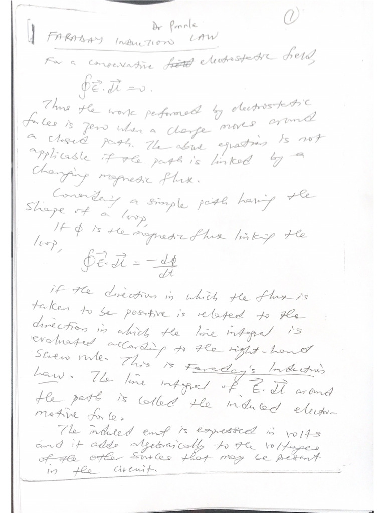 EEE 303 - 305 Faraday Induction Law | PDF