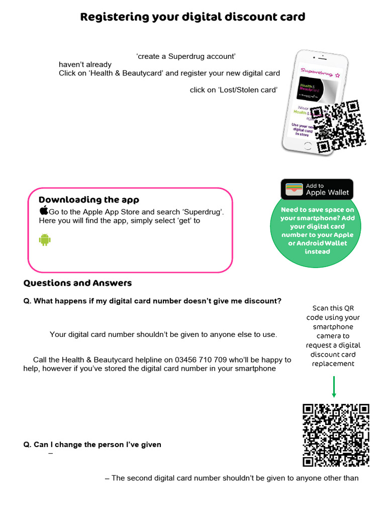 How Do I Register My Digital Discount Card | PDF