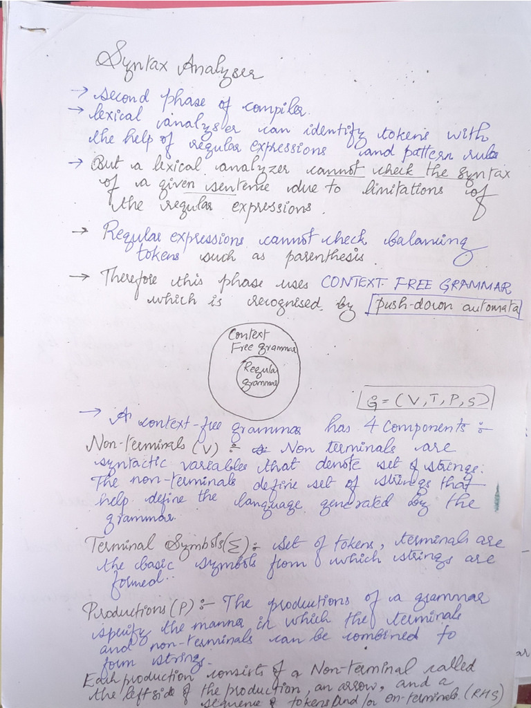 Syntax Analyzer | PDF