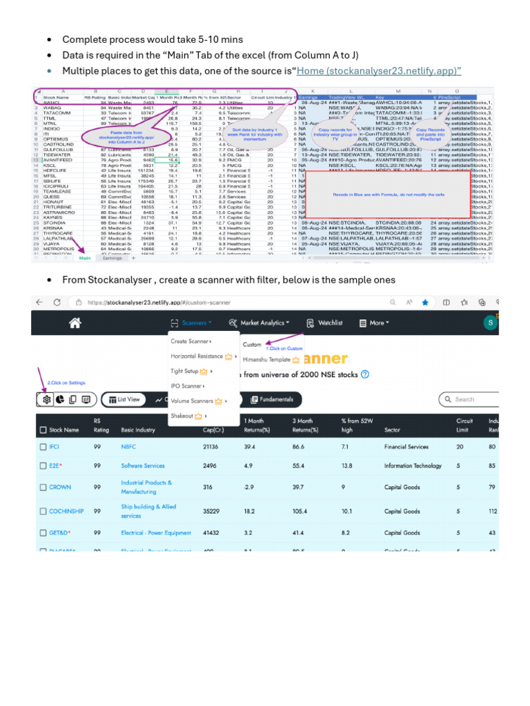 RS Script - Instruction | PDF