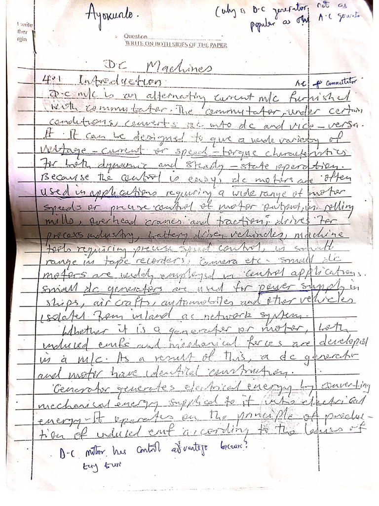 Eee Lecture 1 Dc Machine Pdf