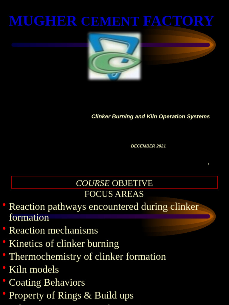 Clinkerization & Kiln Operations Training PRESENTATION VERSION | PDF ...