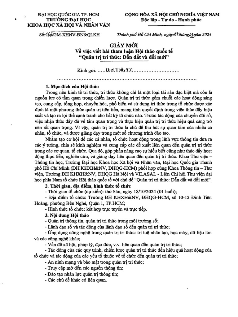 KTV - HTQT Quan Tri Tri Thuc - Giay Moi | PDF