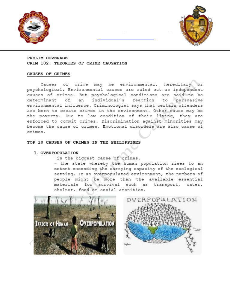 Causes of Crime in the Philippines | PDF | Deviance (Sociology ...