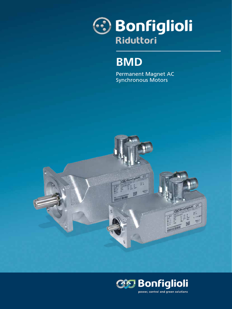 Bonfiglioli BMD Synchronous Motors Guide | PDF | Electric Motor | Power ...