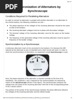 Three Dark Lamp Synchronization Method | PDF | Electric Generator ...