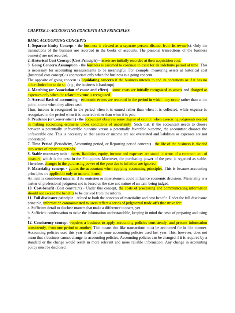 Chapter 2 (Basic Accounting) | PDF | Equity (Finance) | Balance Sheet