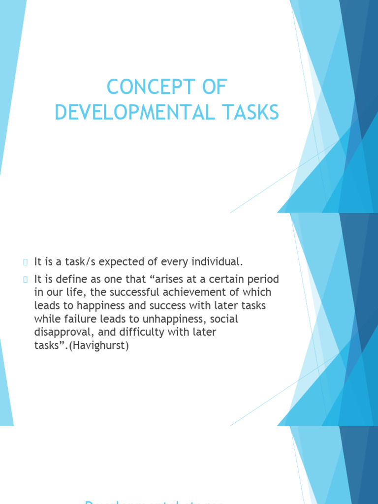 Concept of Developmental Tasks | PDF | Prenatal Development | Embryo