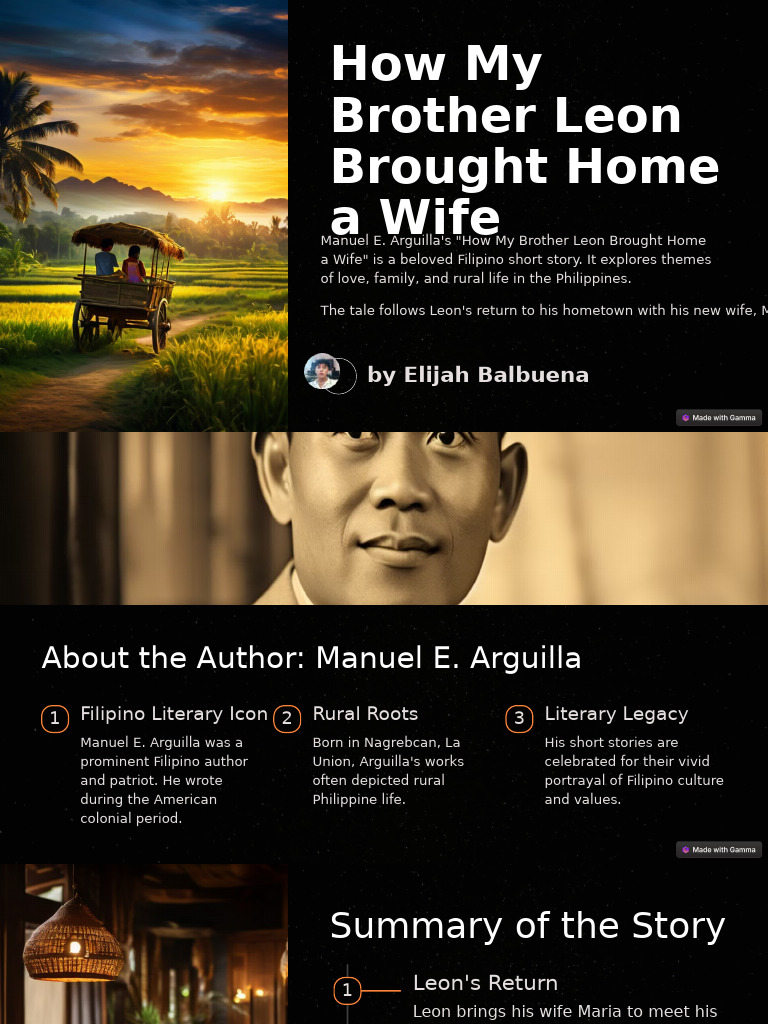 How My Brother Leon Brought Home A Wife | PDF