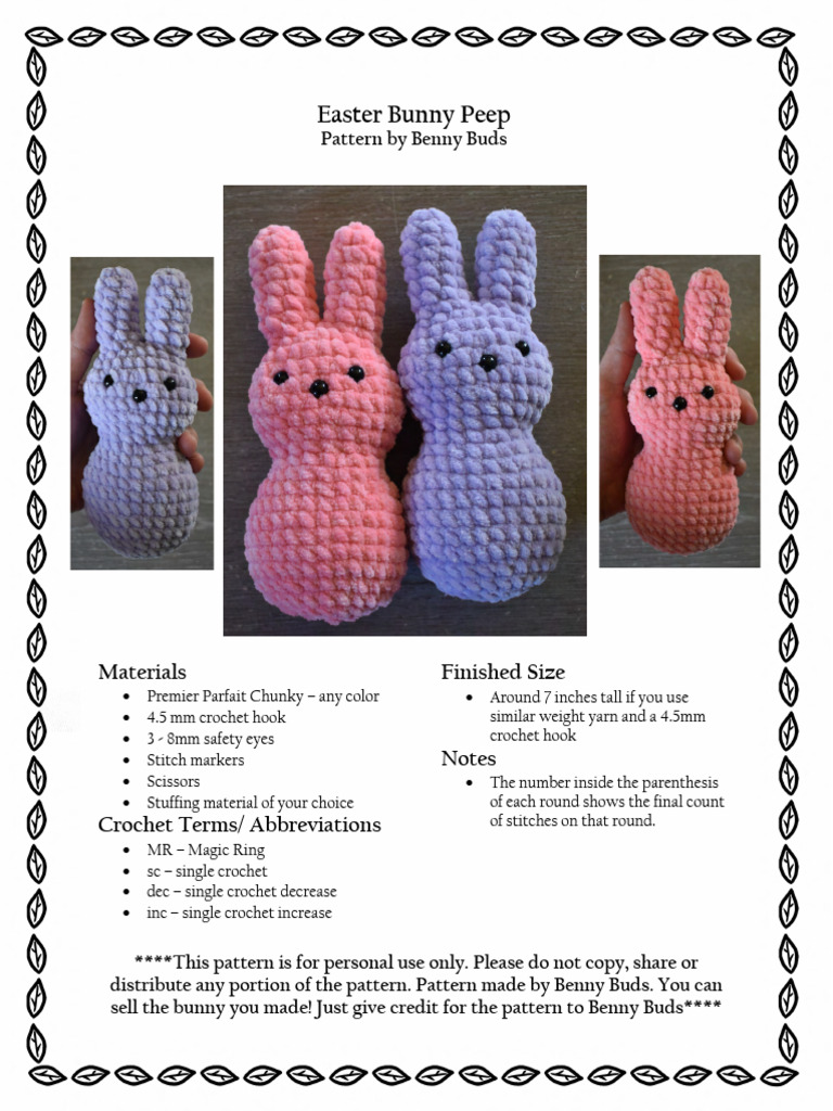Easter Peep: Bunny | PDF